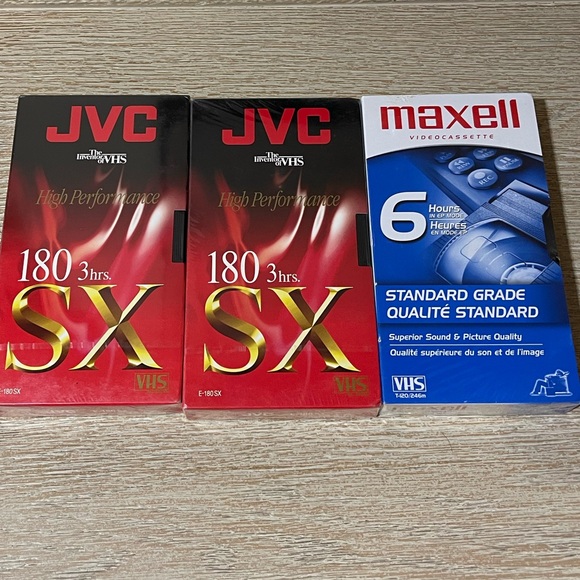 JVS MAXEL | Other | Jvc And Maxell Vhs Tapes | Poshmark